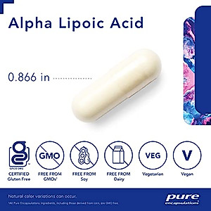 Pure Encapsulations Alpha Lipoic Acid 200 mg | ALA Supplement for Liver Support, Antioxidants, Nerve and Cardiovascular Health, Free Radicals, and Carbohydrate Support* | 60 Capsules