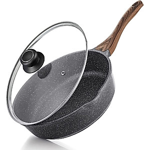 11 Inch Glass Lid for Frying Pan, Fry Pan Lid, Skillet Lid, Pan Lid with Handle,- Fully Assembled Tempered Replacement Cover, 11"/28cm