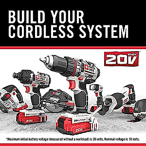 PORTER-CABLE 20V MAX Cordless Drill and Impact Driver, Power Tool Combo Kit with 2 Batteries and Charger (PCCK619L2)
