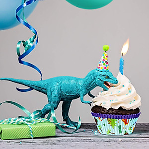 200 Pieces Dinosaur Cupcake Wrappers Dino Cupcake Holders Dinosaur Baking Cups Dinosaur Cupcake Liners for Baby Shower Wedding Birthday