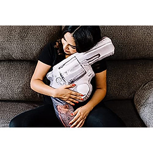 Caliber Gourmet Hug Soft Tactical Revolver Gun Cushion Pillow, Cotton, Plush Stuffed, Throw Pillow, Decorative, Loved by Military Personnel, Veterans, Hunters, Gun Lovers