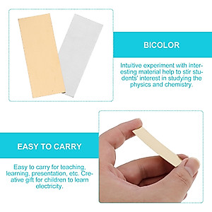 10 Pairs Zinc Copper Sheet 5*2cm, for DIY Fruit Battery Laboratory Supplies, Pure Copper Pure Zinc Tablet Electrode Plate, Zinc Anode Copper Cathode Supplements