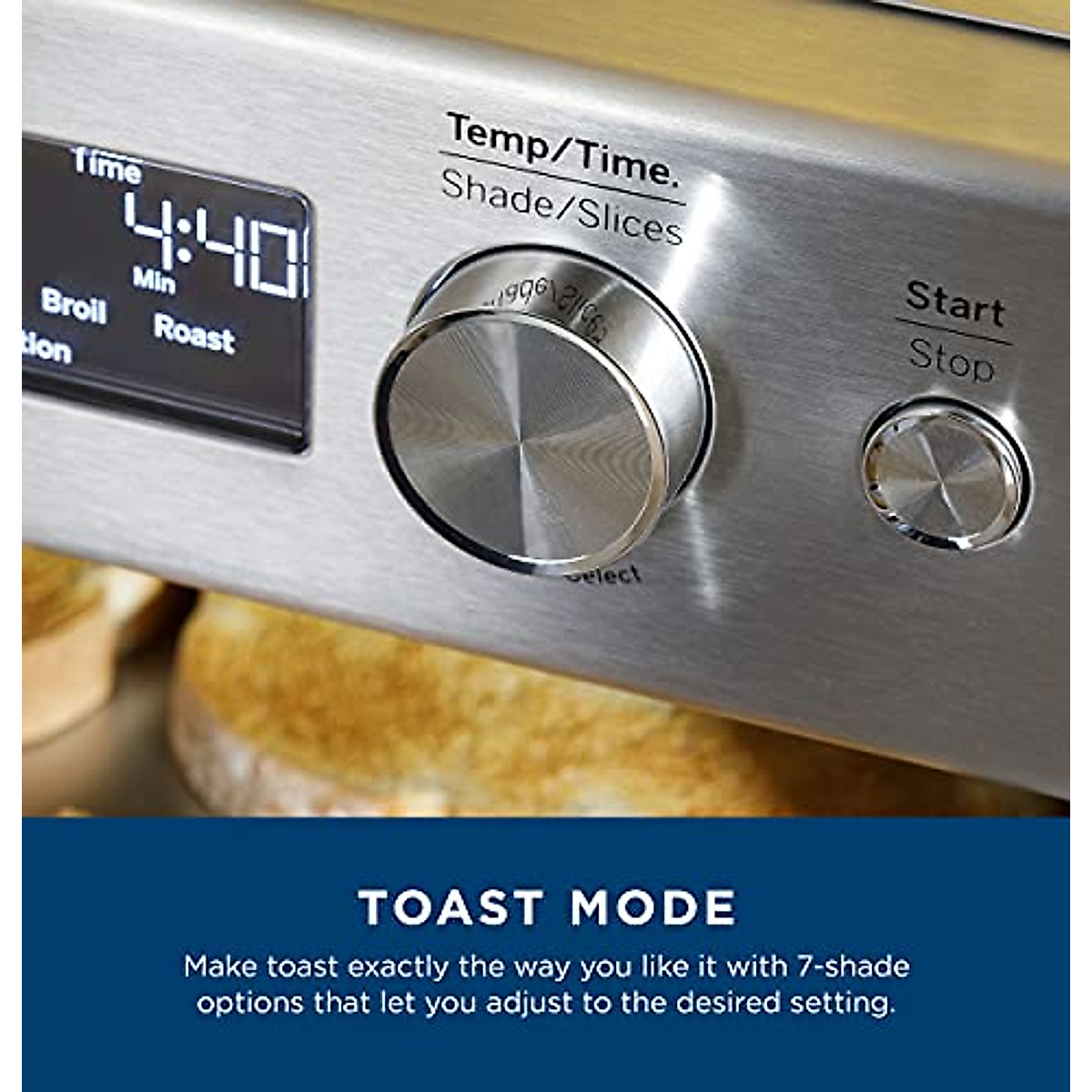 GE Digital Air Fryer Toaster Oven + Accessory Set | Convection Toaster with 8 Cook Modes | Large Capacity Oven - Fits 12" Pizza | Countertop Kitchen Essentials | Stainless Steel