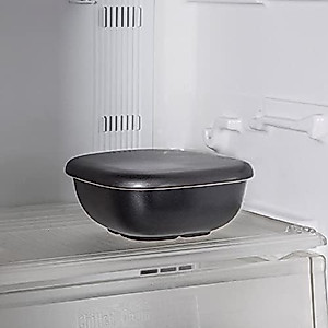 HARIO GO-2B Rice Pot, Microwave Safe, Black, 2 Pieces, Made in Japan