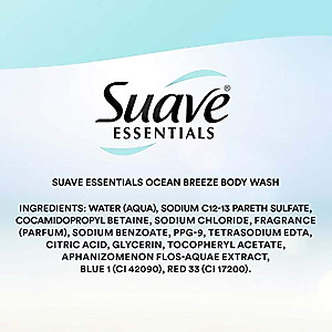 Suave Essentials Body Wash, Ocean Breeze, 15 Fl Oz (Pack of 1)