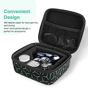 Kibiy Hard Travel Case Compatible MS-672 5-in-1 Grooming Electric Head Hair Shaver- Balder Head Shavers, Men's Electric Trimmer Shaver