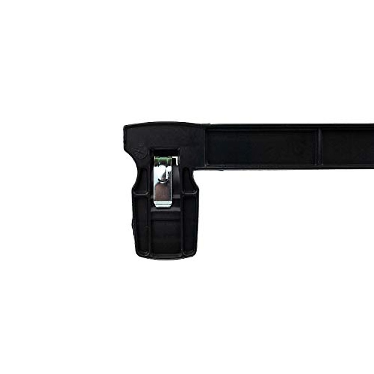 Hangon Recycled Plastic with Ridged Clips Pants Hangers, 12 Inch, Black, 25 Pack