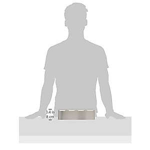 Winco 4 Comp Condiment Dispenser, Medium, Stainless Steel