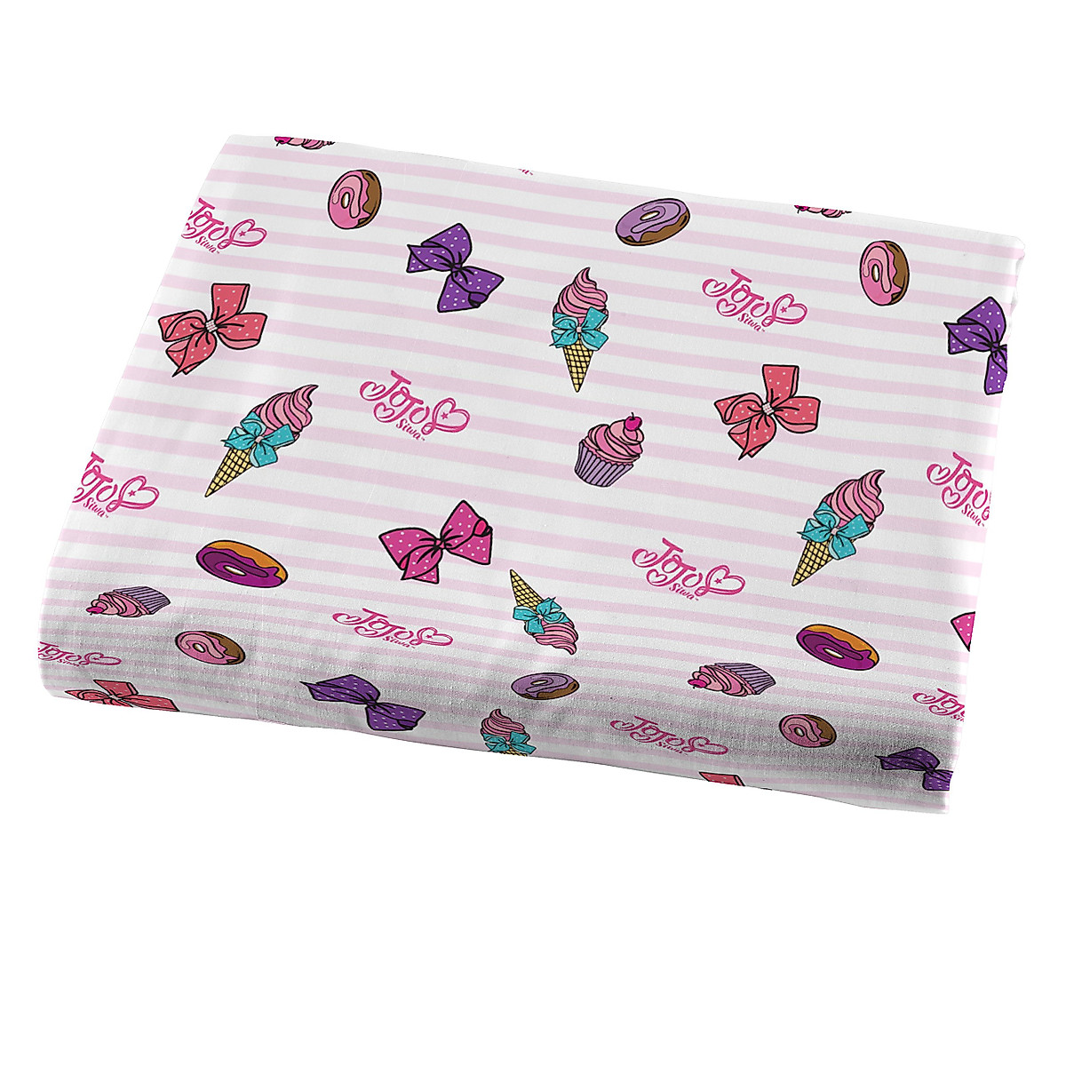 Nickelodeon JoJo Siwa Sweet Life Pink/White 4 Piece Full Sheet Set