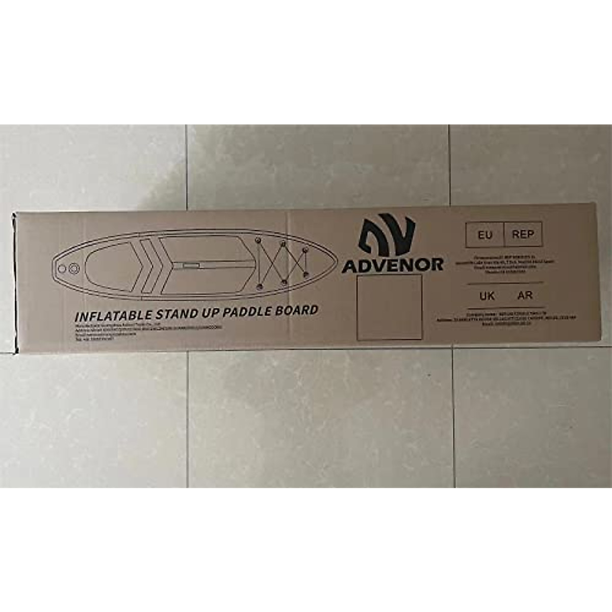 ADVENOR Paddle Board 11'x33 x6 Extra Wide Inflatable Stand Up with SUP Accessories Including Adjustable Paddle,Backpack,Waterproof Bag,Leash,and Hand Pump,Repair Kit (Blue)