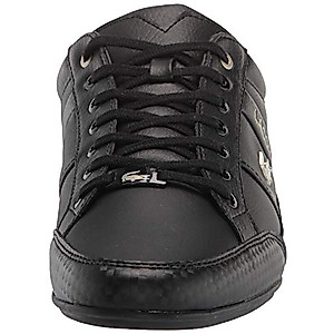 LacosteMensChaymon SneakerBlack/Black/Gold Leather8.5