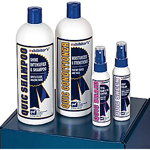 exhibitor's Quic Shampoo and Conditioner 64 Oz with Free Quic Braid and Quic Sheen Detangler