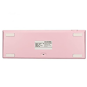 Naroote Modular Mechanical Gaming Keyboard, Wide Compatibility 61 Keys Mechanical Keyboard DIY Kit with ABS Shell RGB (Pink)