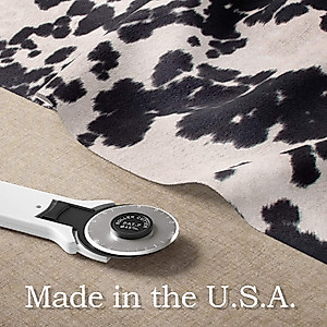 Glenna Jean Premium Western Cowboy Changing Pad Cover Stylish Ultra Soft Faux Black Cowhide for Boys Girls