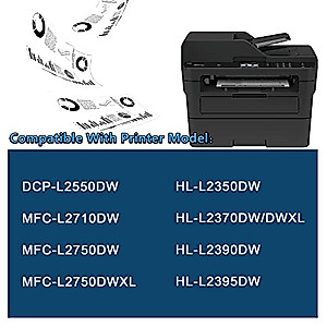 MaxColor TN730 1 Pack(Black) Compatible TN-730 Toner Cartridge Replacement for Brother MFC-L2710DW L2750DW L2750DWXL HL-L2395DW L2350DW L2370DW/DWXL L2390DW DCP-L2550DW Printer Toner Cartridge.