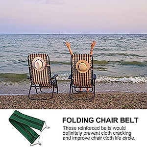 BESPORTBLE 3pcs Gravity Chair Replacement Fabric Anti Gravity Lounge Chair Cloth Crackproof Belt Recliner Repair Part for Outdoor Patio Beach