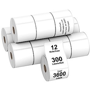AveneMark 12 Rolls Compatible DYMO 30256 (2-5/16" x 4") Direct Thermal Labels Shipping Labels Compatible with Rollo, DYMO 4XL & Zebra Desktop Printers - 3600 Labels