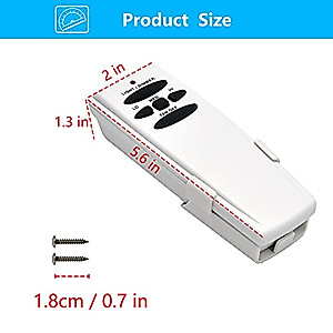 Ceiling Fan Remote Control Replacement for Hampton Bay Hunter, Replace UC7078T CHQ7078T CHQ8BT7078T RR7079T L3H2010FANHD L3H2014FANHD Fan-HD HD5 (Remote Only)