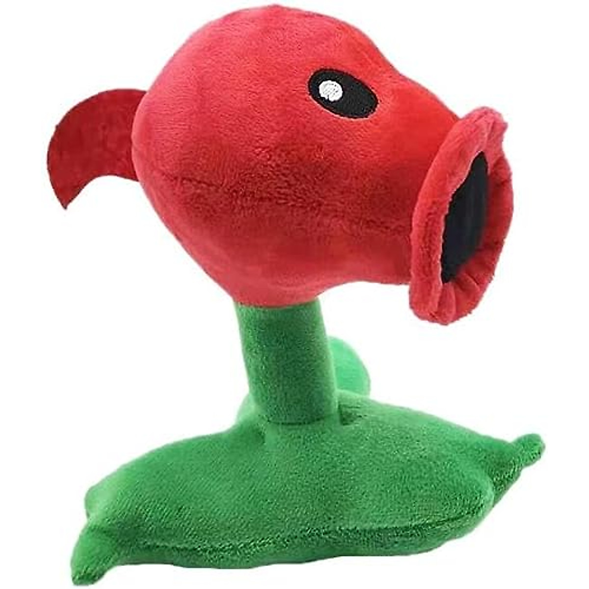 CNRPLAT PVZ Peashooter Plush PVZ Game Red Cute Stuffed Animals Figure Toy for Birthday, Hallowen Zombies Valentinas, Christmas, Super Gift Toy for Boys, Girls (9'' Red Peashooter Plush)