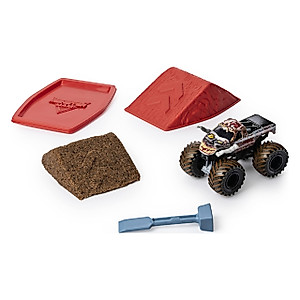 Monster Jam, Zombie Monster Dirt Starter Set, Featuring 8oz of Monster Dirt and Official 1:64 Scale Die-Cast Truck