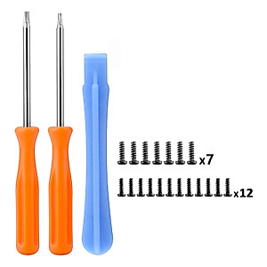 eXtremeRate Open Shell Tools Torx T8H T6 Screwdrivers Original Screws for Install Repair Mod Clean for Xbox Series X/S, Xbox Elite Series 2 Core, Xbox One S/X, Xbox One, Xbox 360 Controller