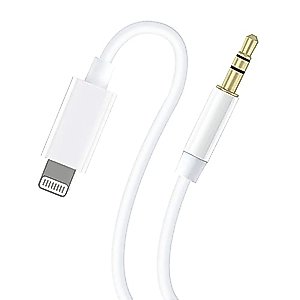 (Apple MFi Certified) iPhone Aux Cord for Car Audio,Lightning to 3.5mm Audio Cable Compatible with iPhone 13/12/11/XR/XS/X/8/7/6 Plus/SE 2,iPad for Car Home Stereo,Speaker,Headphone,Support All iOS