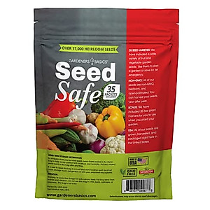 Survival Garden Heirloom Seeds, Victory Garden Seeds - 35 Varieties, 17,000+ Vegetable and Fruit Seeds for Planting Great Emergency Preparedness Items and Bugout Bag Supplies Gear by Gardeners Basics