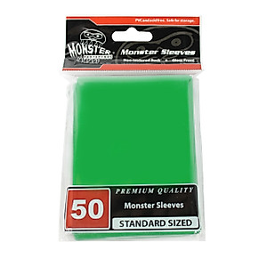 10 Pack Monster Gaming Sleeves (50ct per Pack- Value 500 Sleeve Set) - Standard Sized, Glossy - Fits Standard Sized Gaming Cards