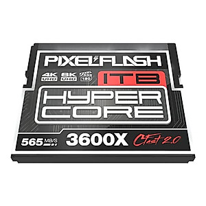 1TB PixelFlash CFast 2.0 Memory Card 3600X HyperCore 565MB/s SATA3 VPG180 CFast Card Compatible w/DSLR Cinematic Video & Photo cams Lab Tested-Certified Flash Memory 1024GB 2023 Model