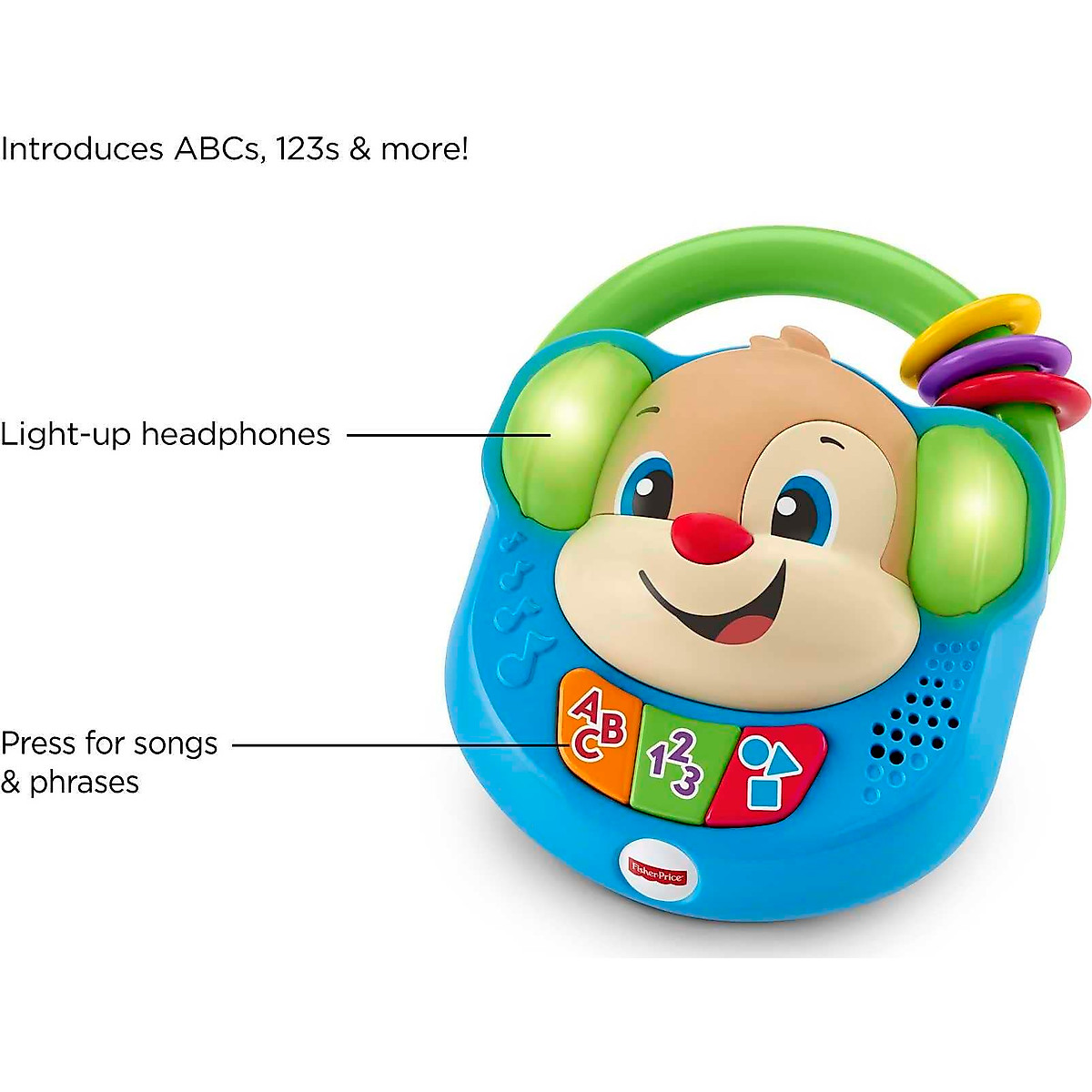 Fisher-Price Baby & Toddler Toy Laugh & Learn Sing & Learn Music Player Pretend Radio with Lights & Songs for Infants Ages 6+ Months