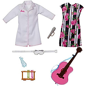 ​Barbie Doll with 2 Career Looks that Feature 8 Clothing and Accessory Surprises to Discover with Unboxing, Gift for 3 to 7 Year Olds