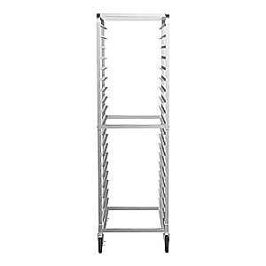 VINGLI 20-Tier Bakery Rack Commercial Stainless Steel Sheet Pan Rack with Brake Wheels for Kitchen, Restaurant, Pizzeria