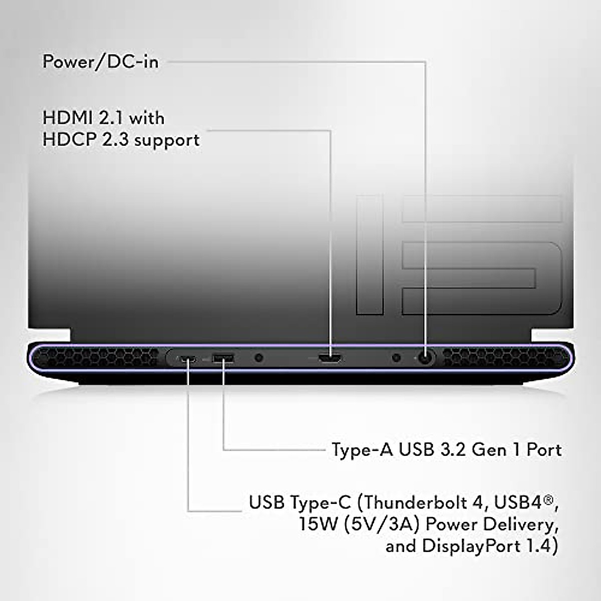 Alienware m15 R7 Gaming Laptop - 15.6-inch QHD 240Hz 2ms Display, Intel Core i7-12700H, 16GB RAM, 512GB SSD, NVIDIA GeForce RTX 3070 Ti 8GB GDDR6, HDMI, USB-C, Wi-Fi 6, Windows 11 Home - Black