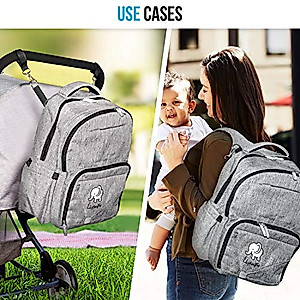 Diaper Bag Backpack Baby Bag - Large Diaper Backpack for Mom Dad, Unisex Bag