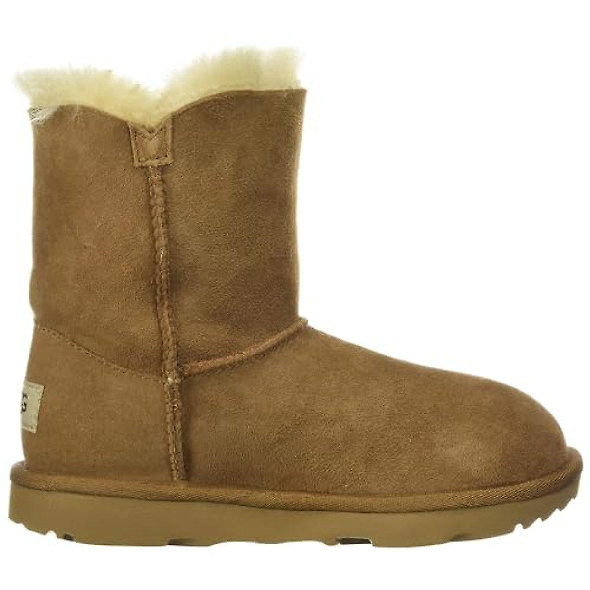 UGG Unisex-Child Bailey Button Ii Boot, Chestnut, 02