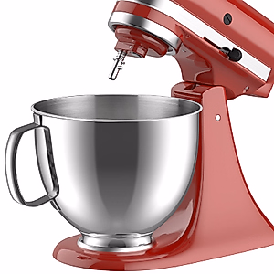 GVODE Stainless Steel Mixer Attachment Fit all Kitchenaid Mixer Bowl，4.5-5Q Tilt-Head for Kitchen Aid Mixing Bowls 5 Quart Stainless Bowl for Kitchenaid