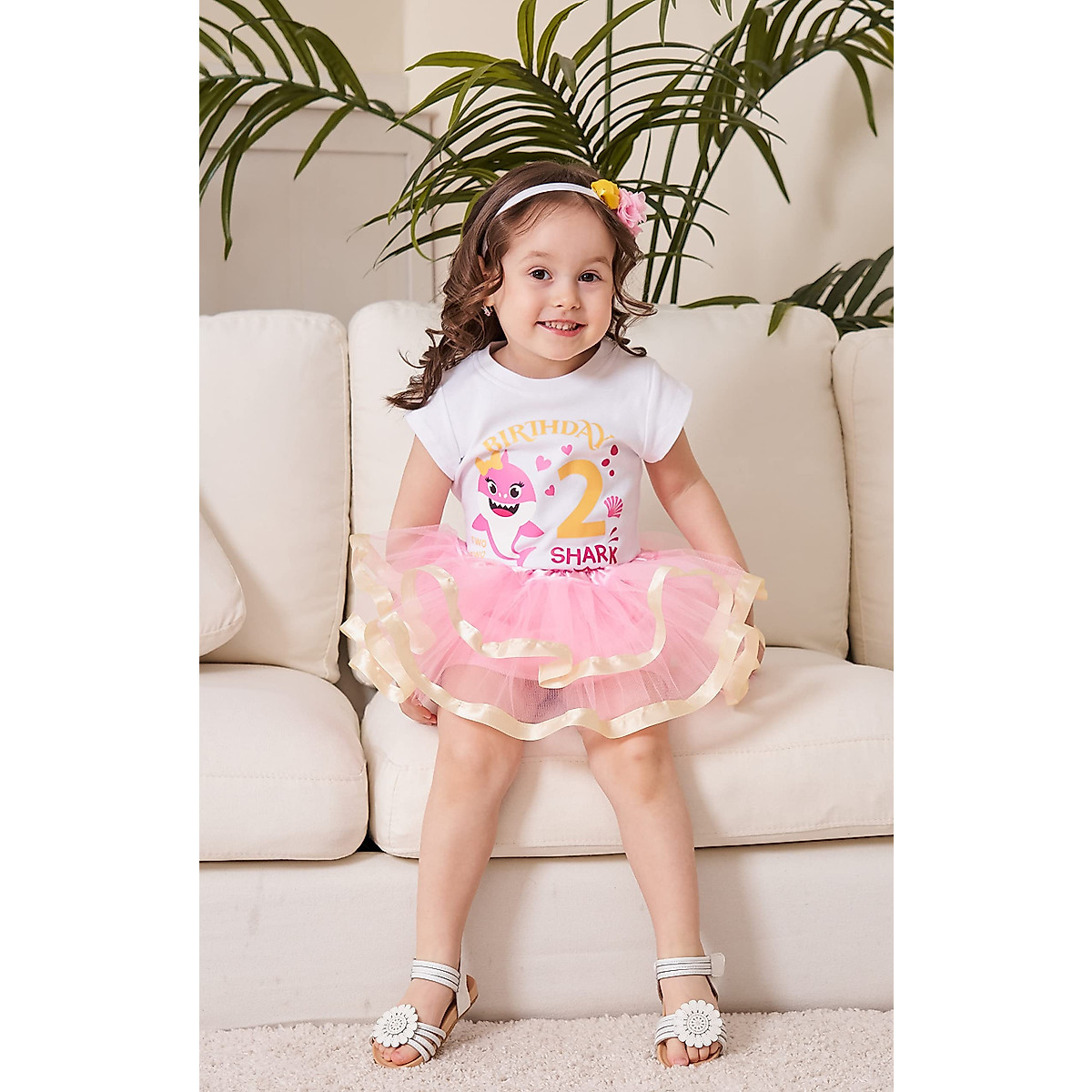 Luke and Lulu Baby Shark Birthday Outfit Girl Design - 2nd Birthday Girl