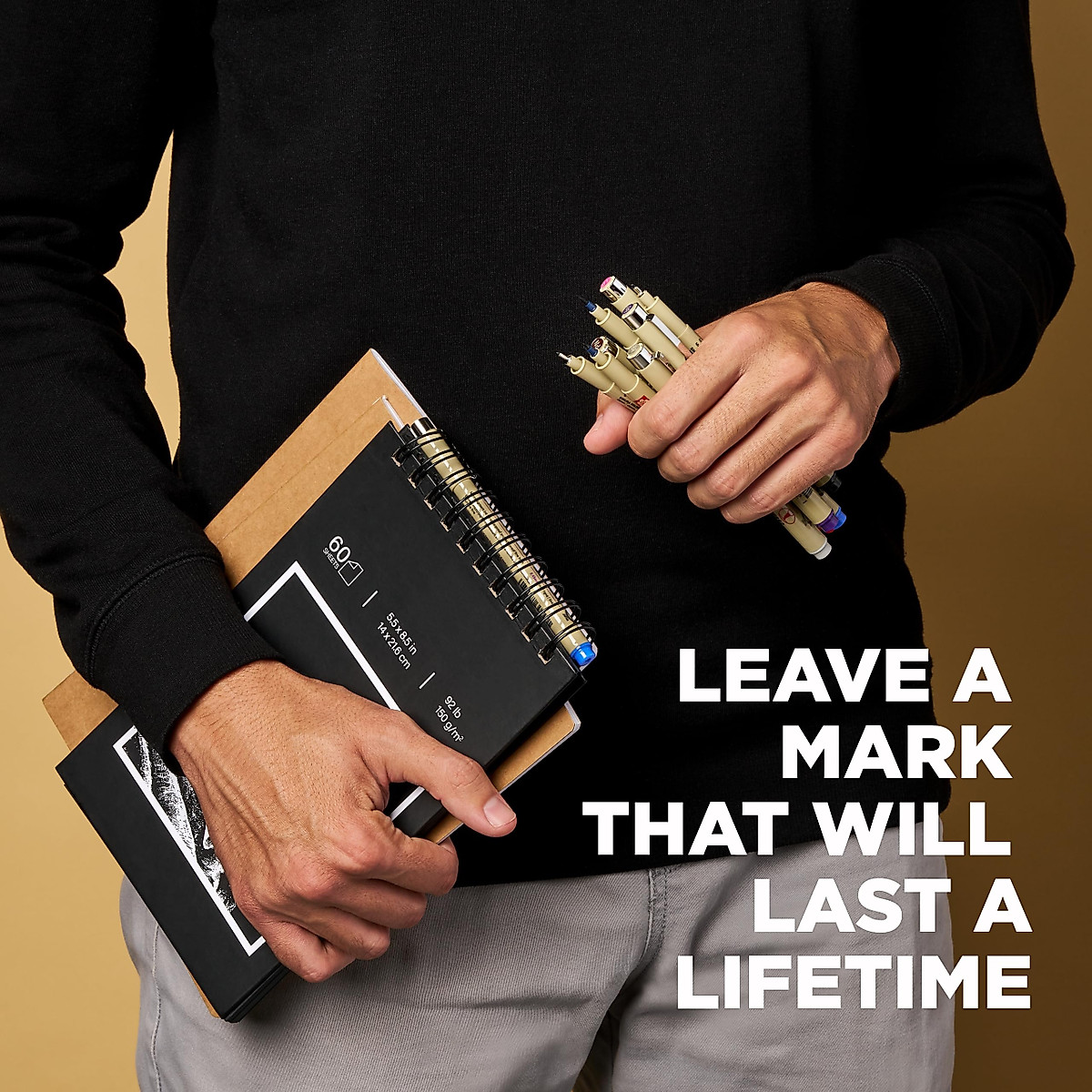 SAKURA Pigma Micron Fineliner Pens - Archival Black Ink Pens - Pens for Writing, Drawing, or Journaling - Black Ink - 05 Point Size - 6 Pack