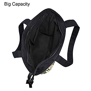 Women's Canvas Zipper Closure Handbag Red Cardinal Bird Tote Bag with Large Capacity