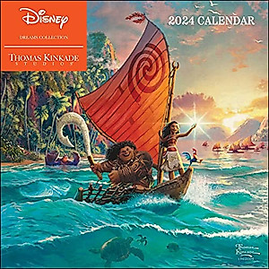 Disney Dreams Collection by Thomas Kinkade Studios: 2024 Wall Calendar