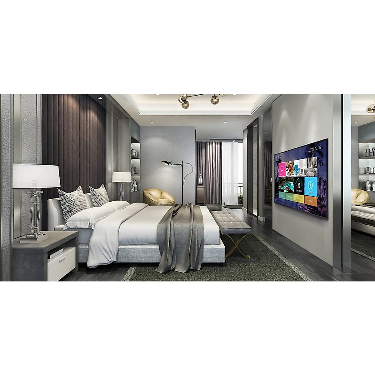 SAMSUNG AU8000 HG43AU800NF 43" Smart LED-LCD TV - 4K UHDTV - Black - HLG, HDR10+ - LED Backlight - YouTube Kids, YouTube, Netflix, Plex - 3840 x 2160 Resolution