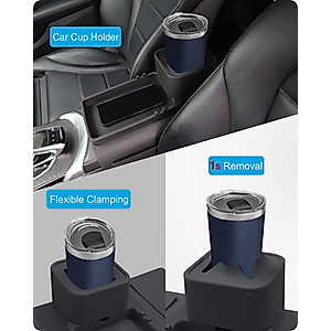 Silicone Couch Cup Holder, VIENFUT Anti-Spill Anti-Slip Sofa Armrest Tray BPA-Free, Dirt-Resistant Silicone Couch Arm Tray for Remote, Snacks, Cellphone and iPad, Gift for Family, Friend (Black)