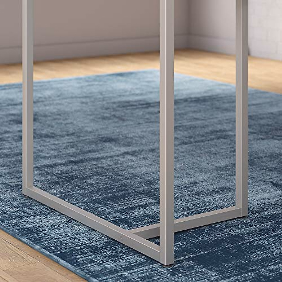 Bush Business Furniture Office by Kathy Ireland Method L Shaped Desk with 30W Return and Mobile File Cabinet, 72W, White