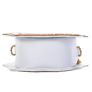 QZUnique Food Shape Cross Body Bag PU Cartoon Purse Ice Cream Sholuder Bag Handbag with Removable Chain