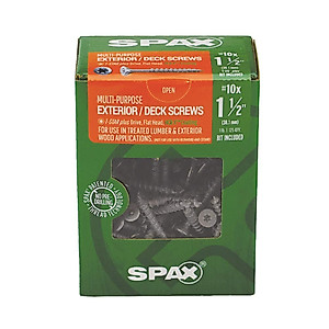 SPAX 4191670500404 Wood-Screws, 10 x 1-1/2"