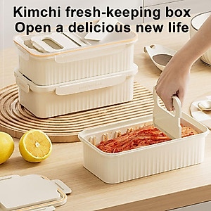 Sealed Food Containers - Anti Skid Container, Non Slip Large Capacity Container | Space Saving Food Containers With Cutter, Sealed Kitchen Food Organizers For Slicing Onions