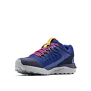 Columbia Women's Trailstorm Waterproof Hiking Shoe, Dark Sapphire/Wild Fuchsia, 7.5 M US