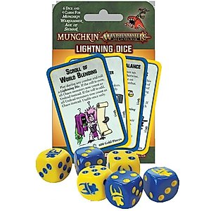Steve Jackson Games Munchkin Warhammer Age of Sigmar Lightning Dice , Blue