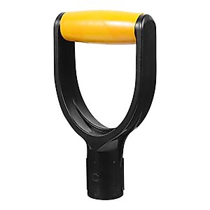 Hemoton Metal Cooking Spoon D Grip Shovel Handle 32mm Inner Diameter Plastic for Snow Shovel Digging Raking Tool Grip Pike Pole Garden Accessories Camping Accessories