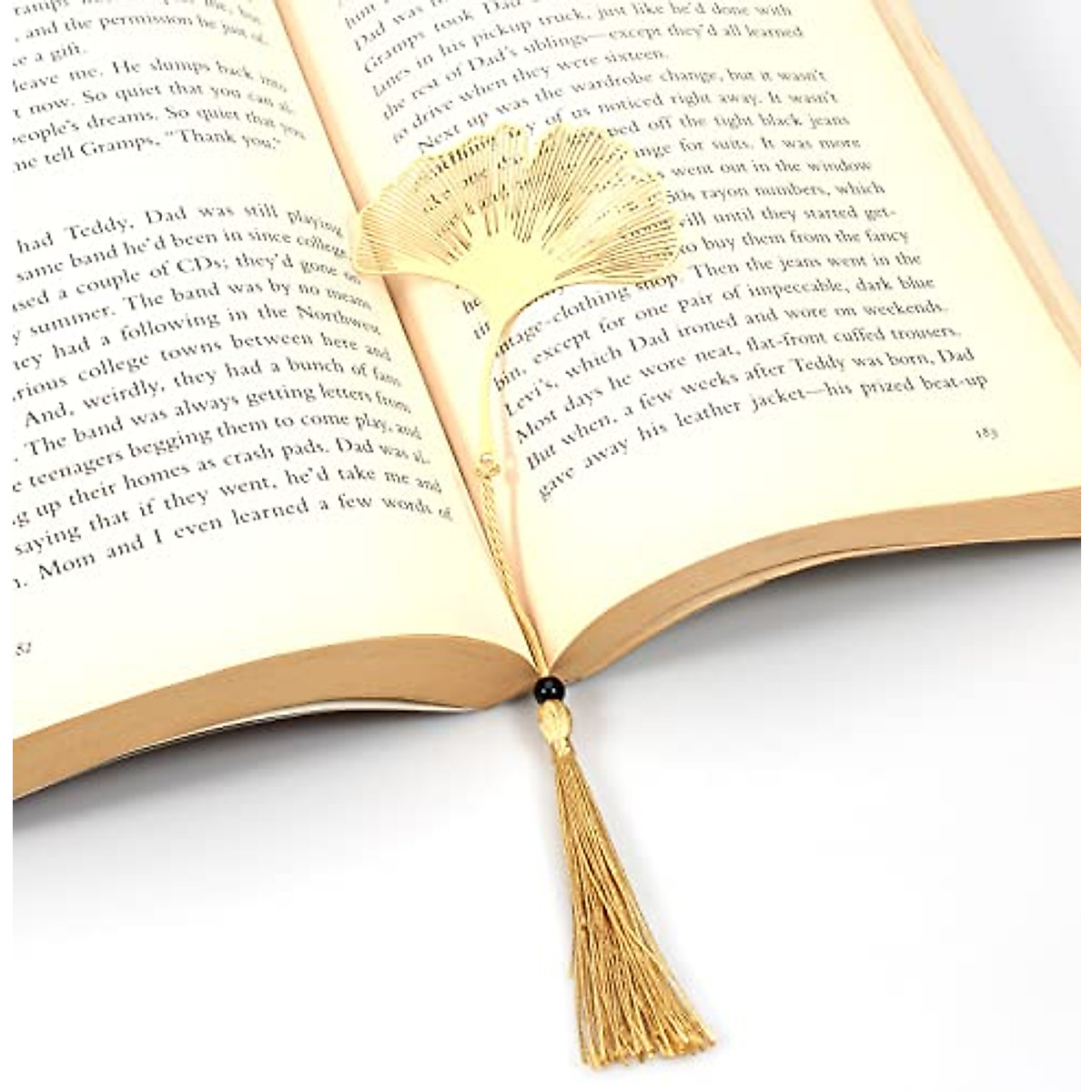 Tueascallk Metal Leaf Tassel Bookmarks - As The Best Gift